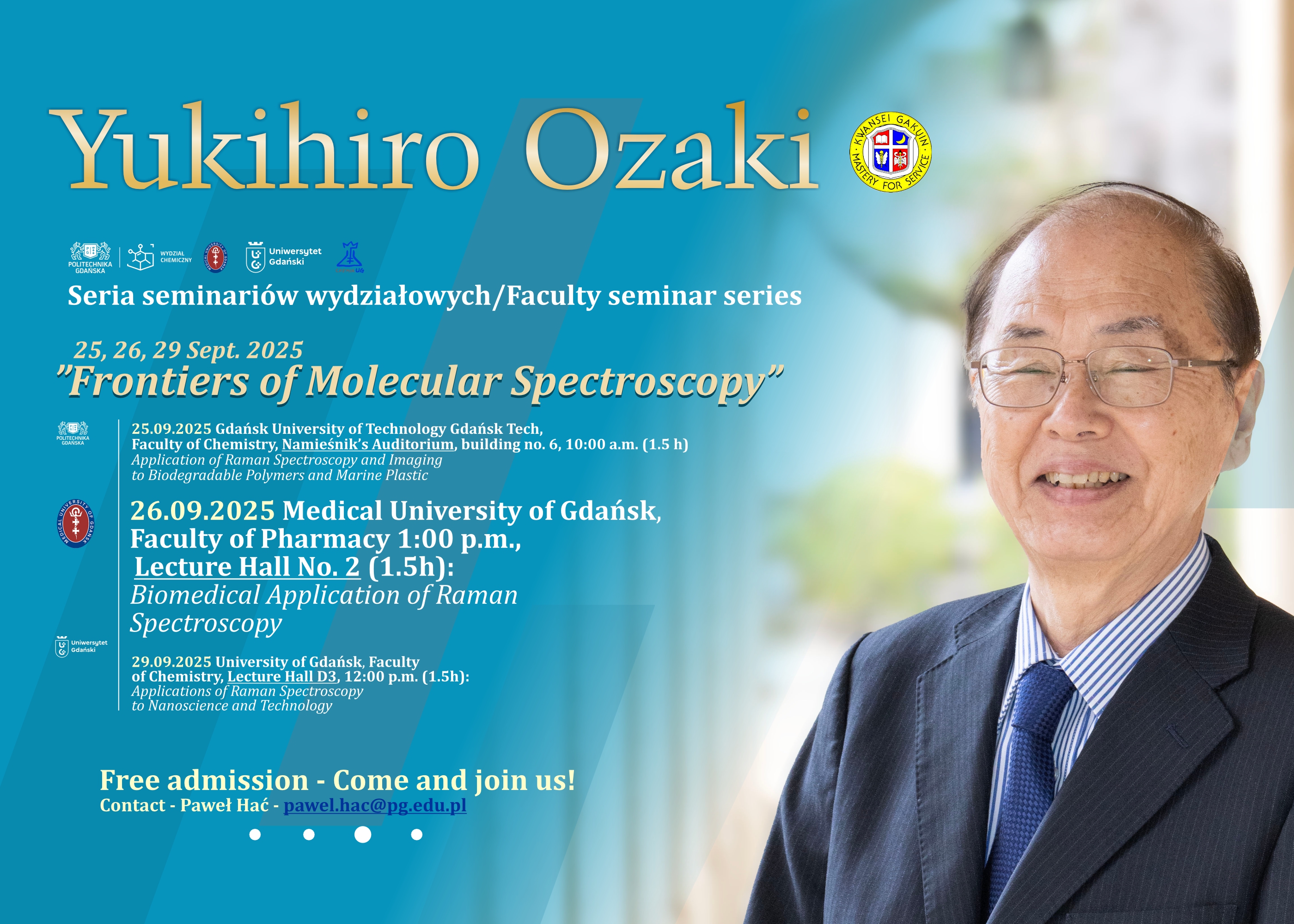 Seminarium wydziałowe - Prof. Yukihiro Ozaki, Kwansei Gakuin University ...